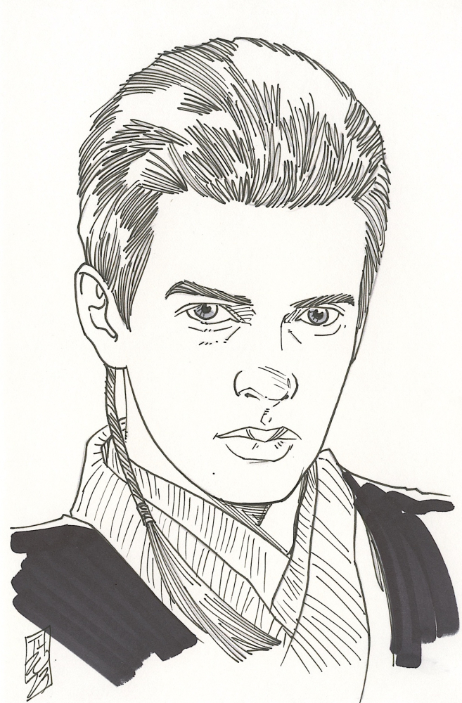 Anakin Skywalker | Star Wars - Signed ORIGINAL Drawing by Tom Hodges (1 ...