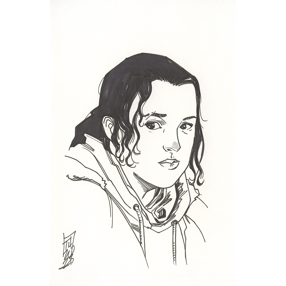 Ellie | The Last of Us - Signed ORIGINAL Drawing by Tom Hodges (1/1 ...