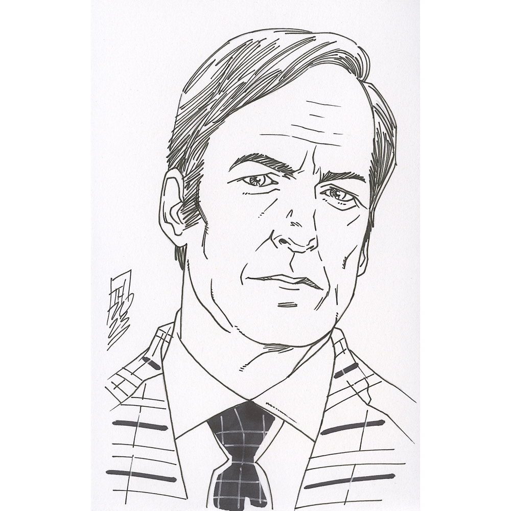 Saul Goodman | Breaking Bad - Signed ORIGINAL Drawing by Tom Hodges (1/ ...