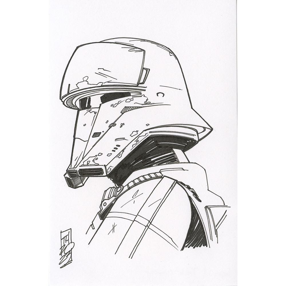 Imperial Tanktrooper | Star Wars - Signed ORIGINAL Drawing by Tom ...