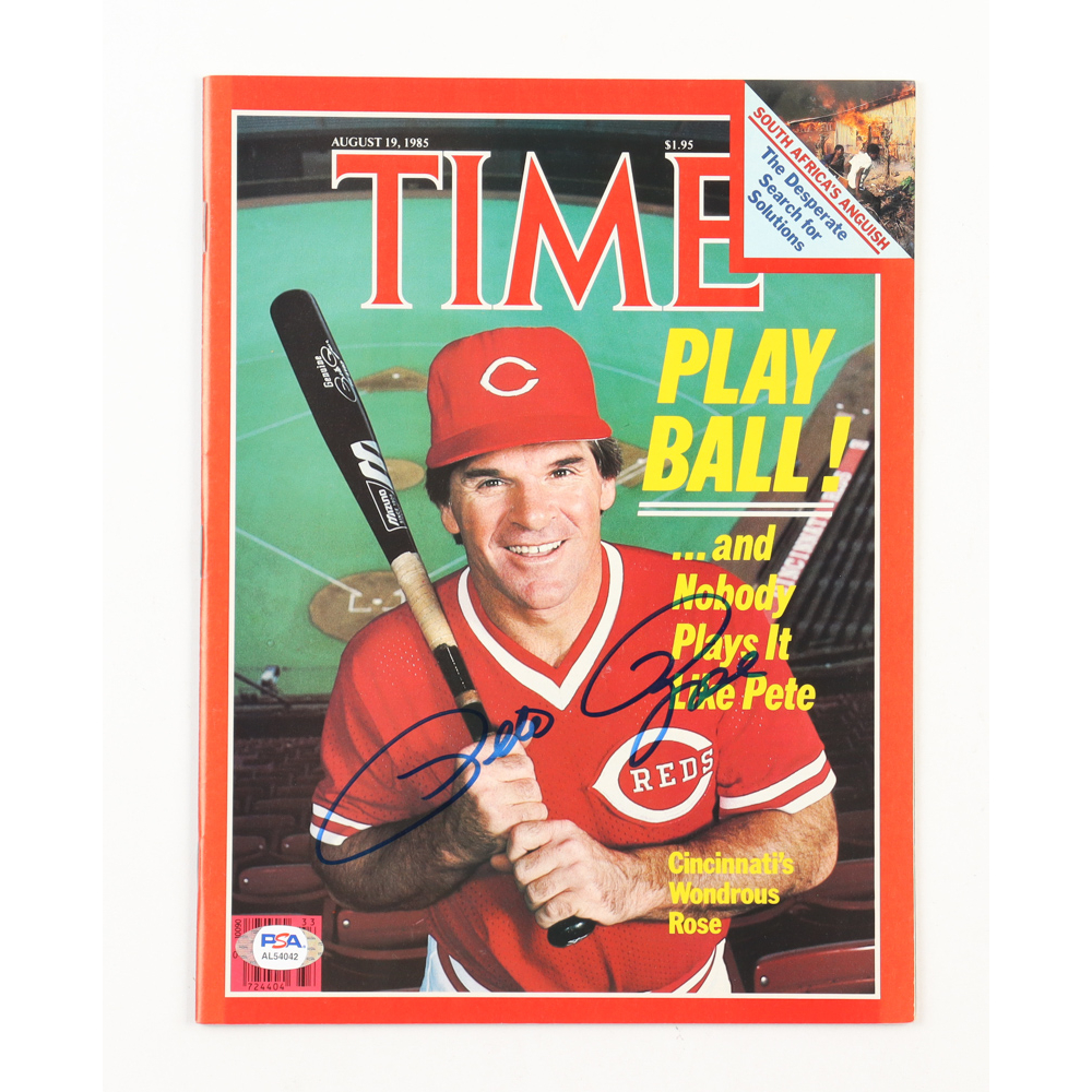 Pete Rose Signed "Time" Magazine (PSA) | Pristine Auction