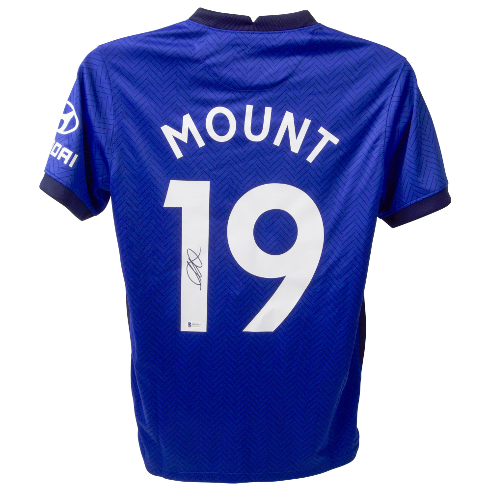 Mason Mount Signed Chelsea 2020 Home Jersey (Beckett) | Pristine Auction