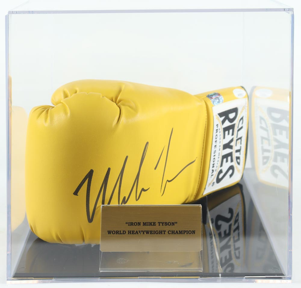 Mike Tyson Signed Cleto Reyes Boxing Glove and Display Case (JSA ...