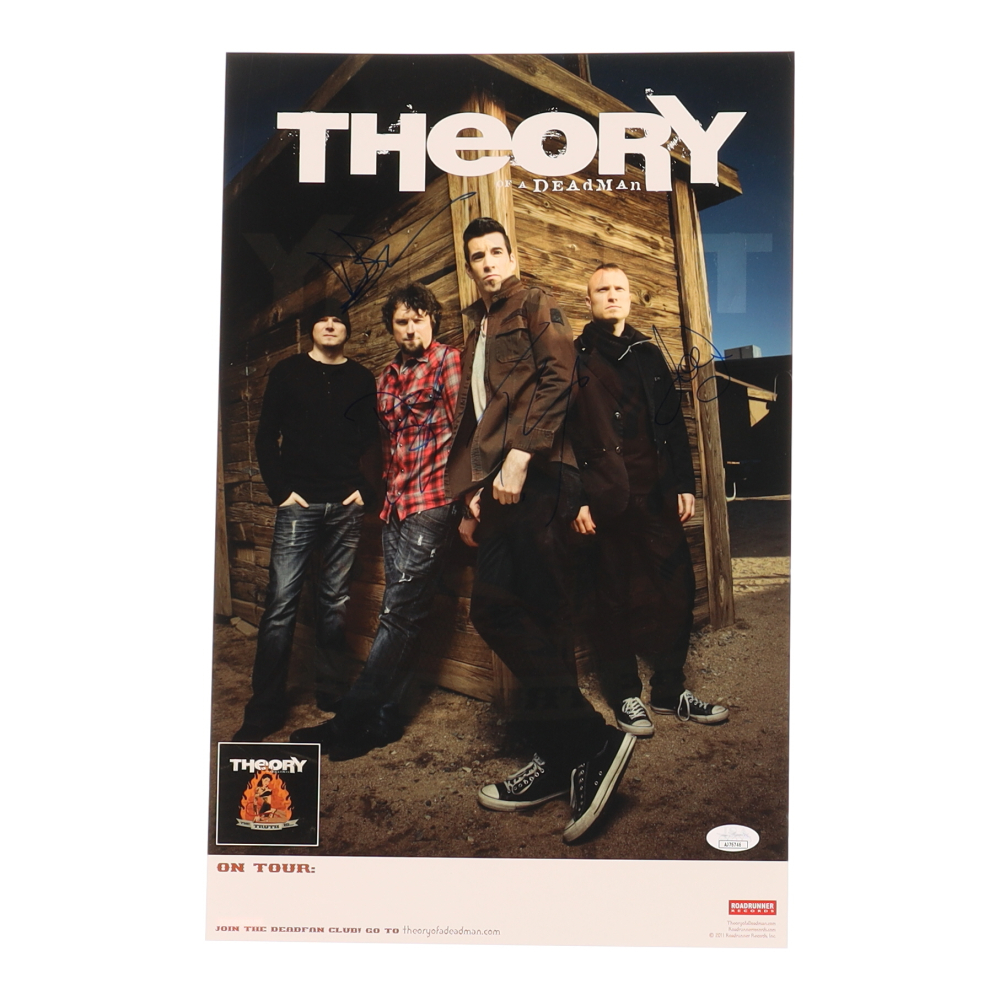 "Theory of a Deadman" 11x17 Poster Band-Signed By (4) with Tyler ...
