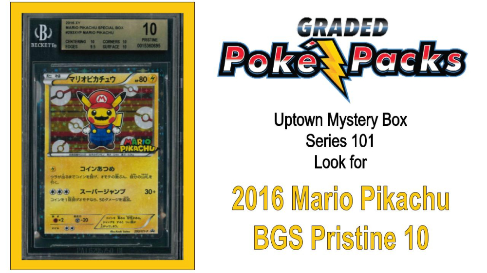 Uptown Presents “Graded Poké Mystery Packs Series 101” Mystery Box ...