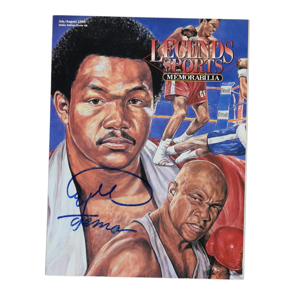 George Foreman Signed 1995 "Legends Sports Memorabilia" Magazine (JSA ...