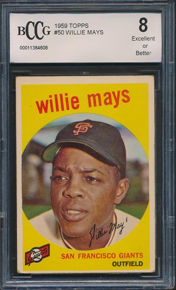 Willie Mays 1959 Topps 50 Bccg 8 Pristine Auction