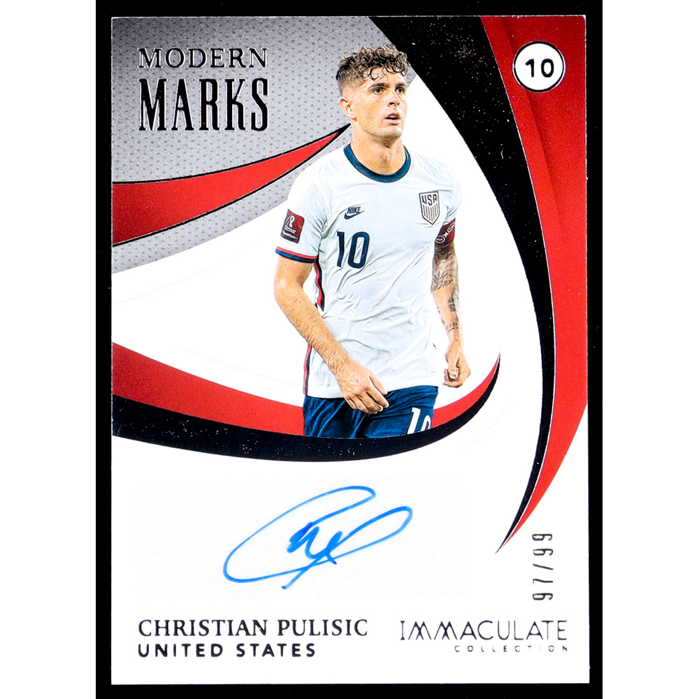 Christian Pulisic 2021 Immaculate Collection Modern Marks Autographs ...