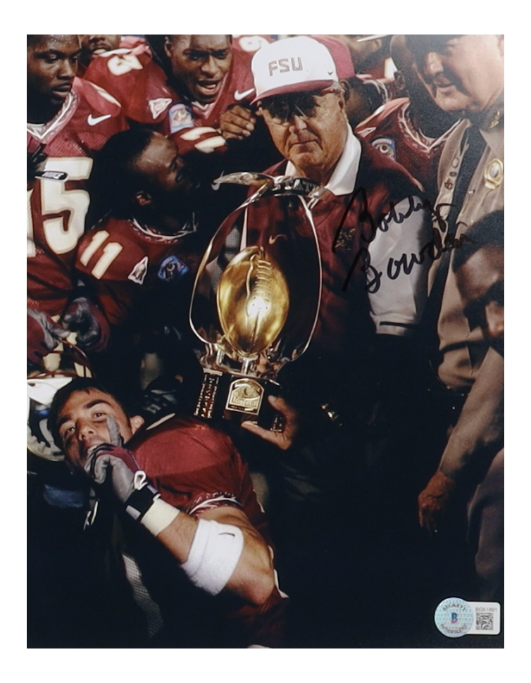 Bobby Bowden Signed Florida State Seminoles 8x10 Photo (Beckett ...