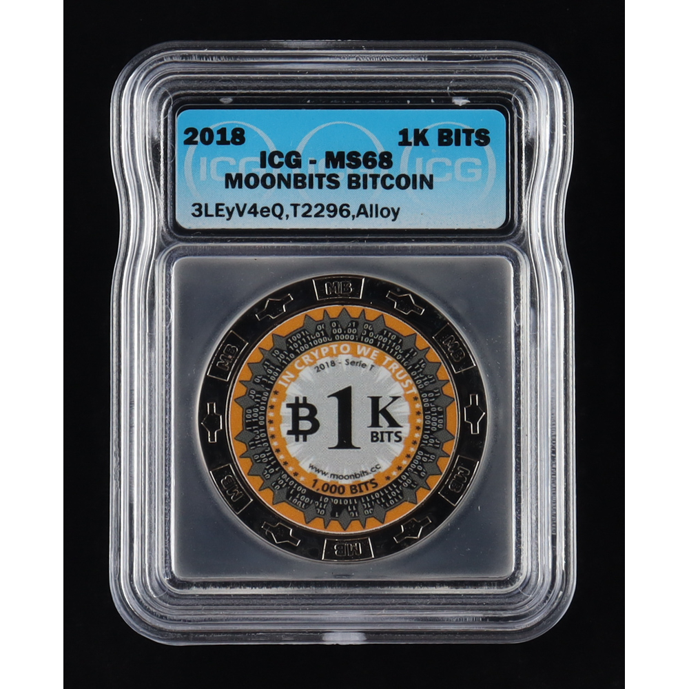 2018 Moonbits Bitcoin 1K Bits (ICG MS68) | Pristine Auction