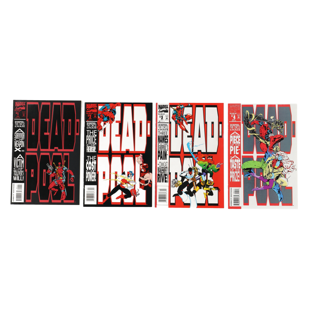 Complete Set of (4) 1993 "Deadpool: The Circle Chase" Issue #1-4 Marvel ...