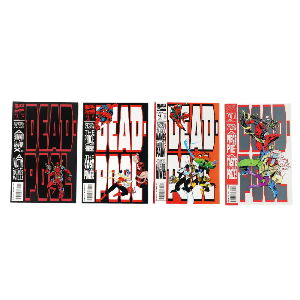 Complete Set of (4) 1993 "Deadpool: The Circle Chase" Issue #1-4 Marvel ...