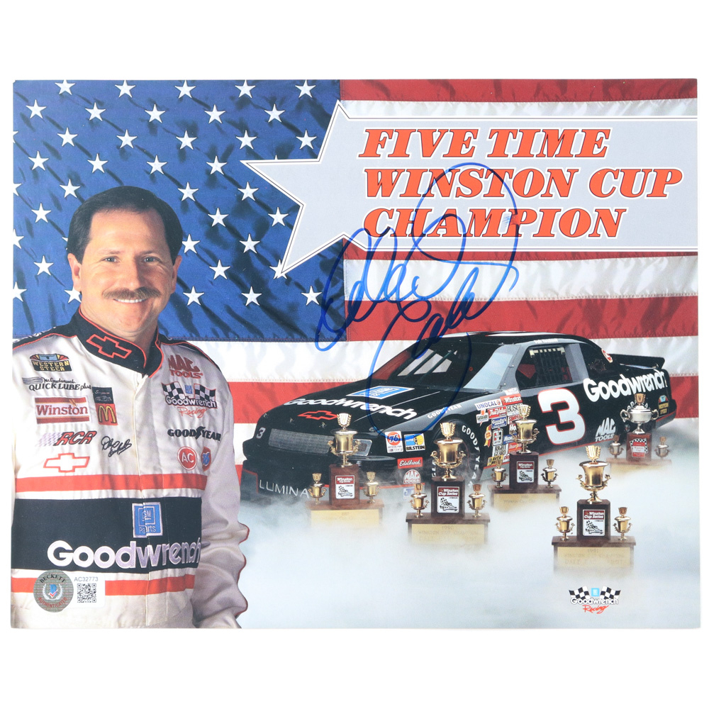 Dale Earnhardt Signed NASCAR 8x10 Photo (Beckett) | Pristine Auction