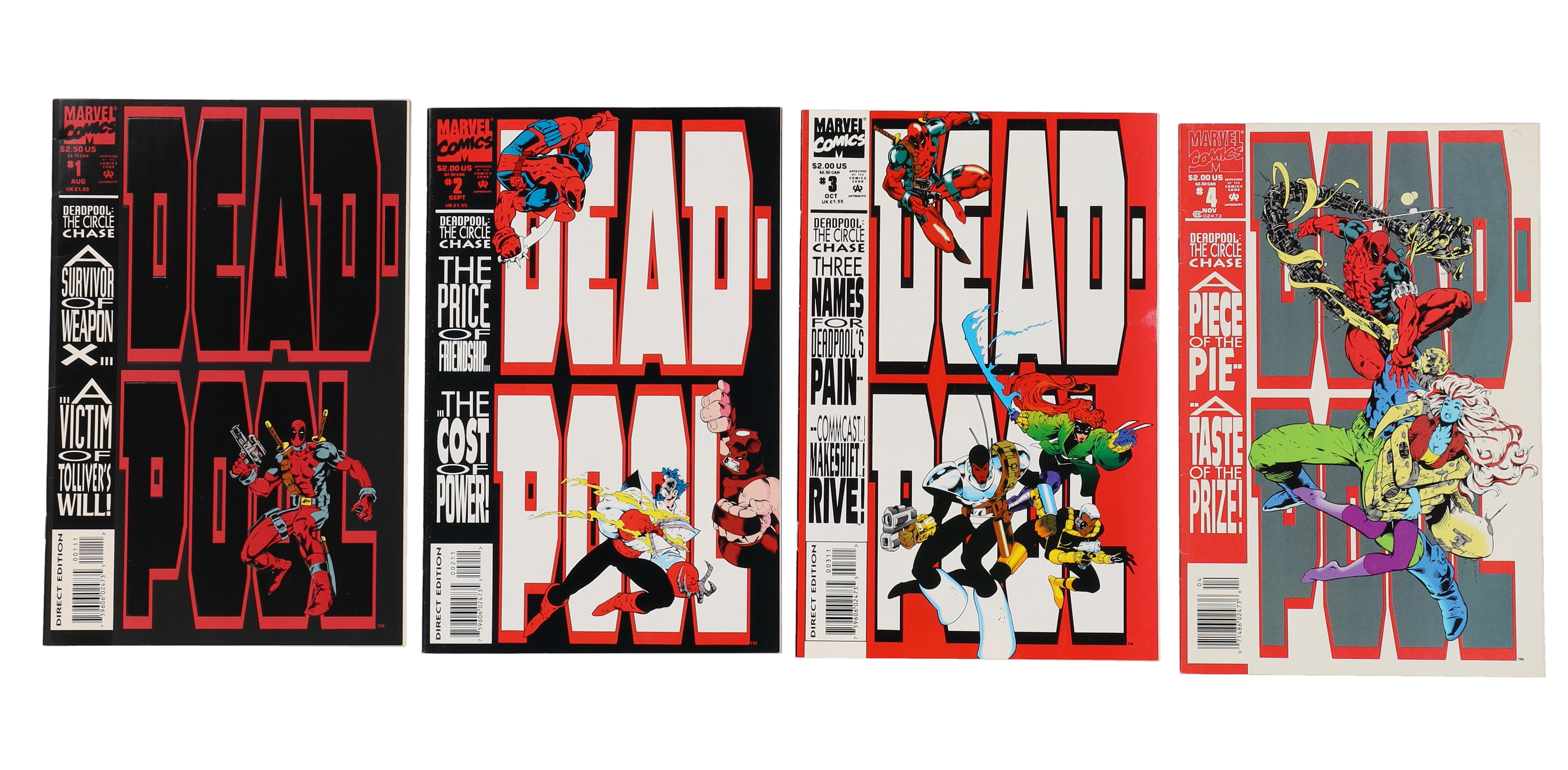 1993 "Deadpool" #1-4 Marvel Comic Book Complete Set | Pristine Auction