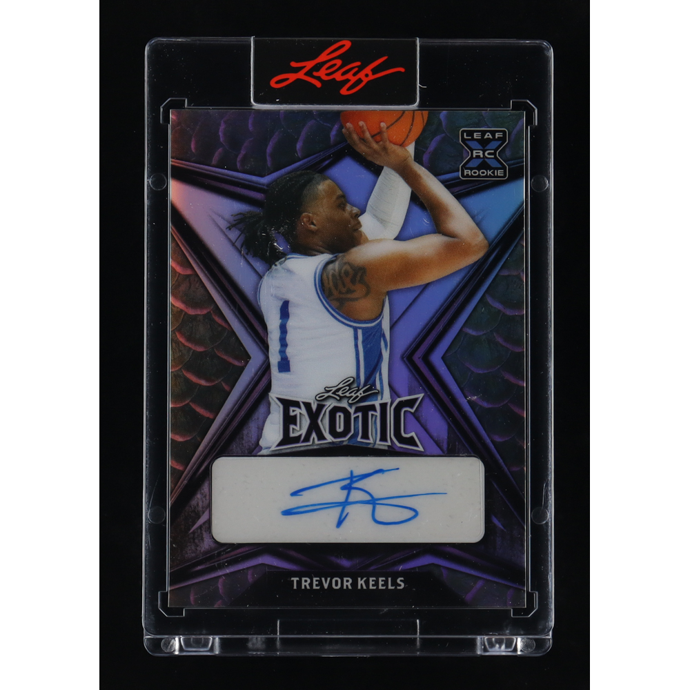 Trevor Keels 2022-23 Leaf Exotic Prismatic Fish RC #BATK1 #1/2 ...