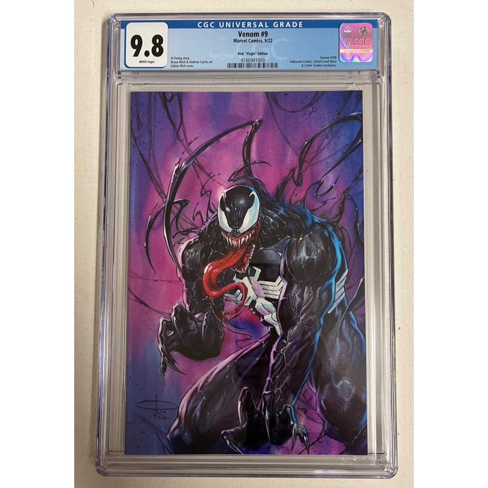 2022 "Venom" Issue #9 Rich "Virgin" Variant Cover Marvel Comic Book ...