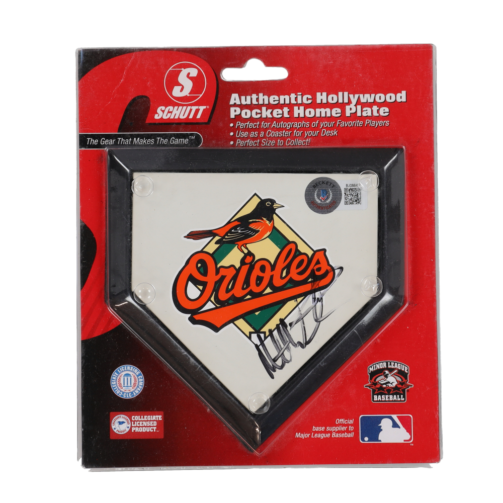 Matt Wieters Signed Orioles Logo Mini Home Plate (Beckett) | Pristine ...