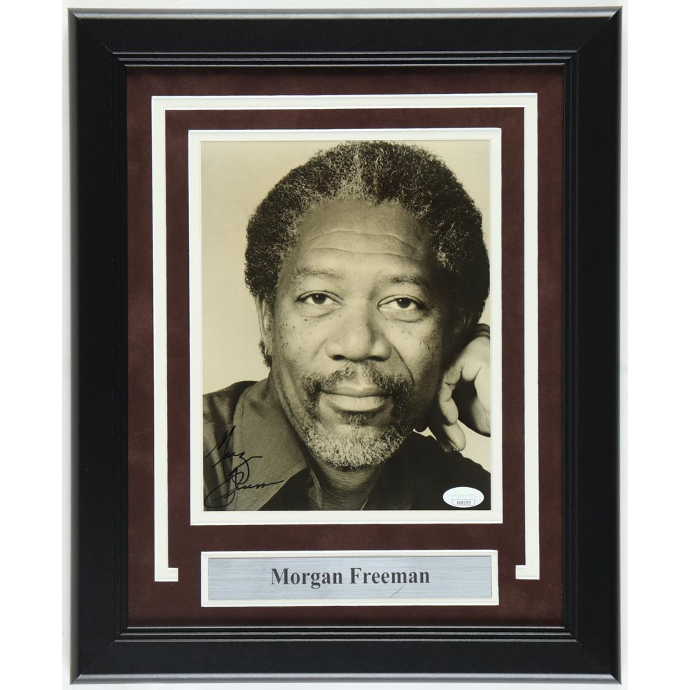 Morgan Freeman Signed Custom Framed Photo (JSA) | Pristine Auction