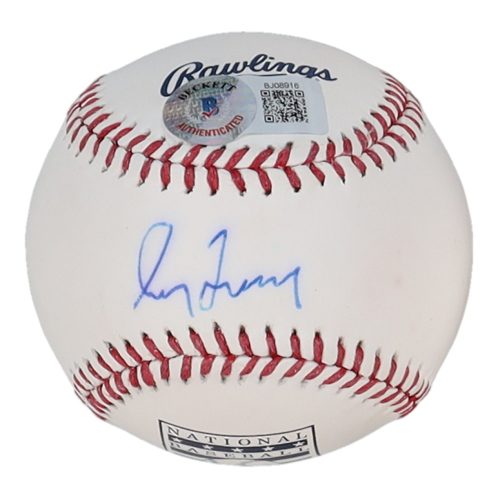 Greg Maddux Signed OML Hall of Fame Logo Baseball (Beckett) | Pristine ...
