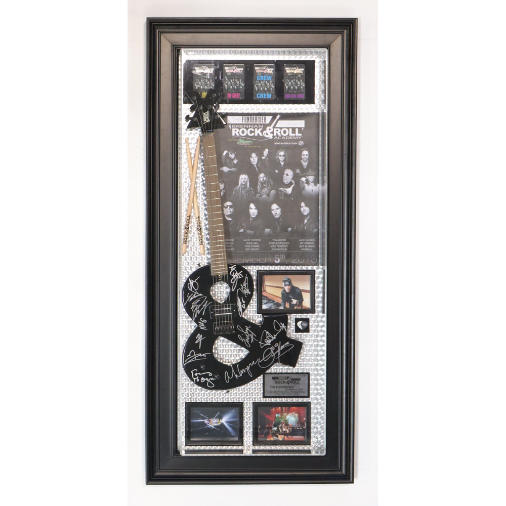 Rock Legends Custom Framed Shadowbox Electric Guitar Display Signed By ...