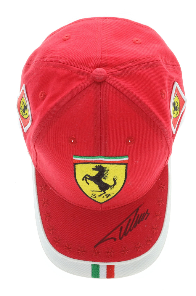 Fernando Alonso Signed Ferrari Formula One Team Adjustable Hat (Beckett ...