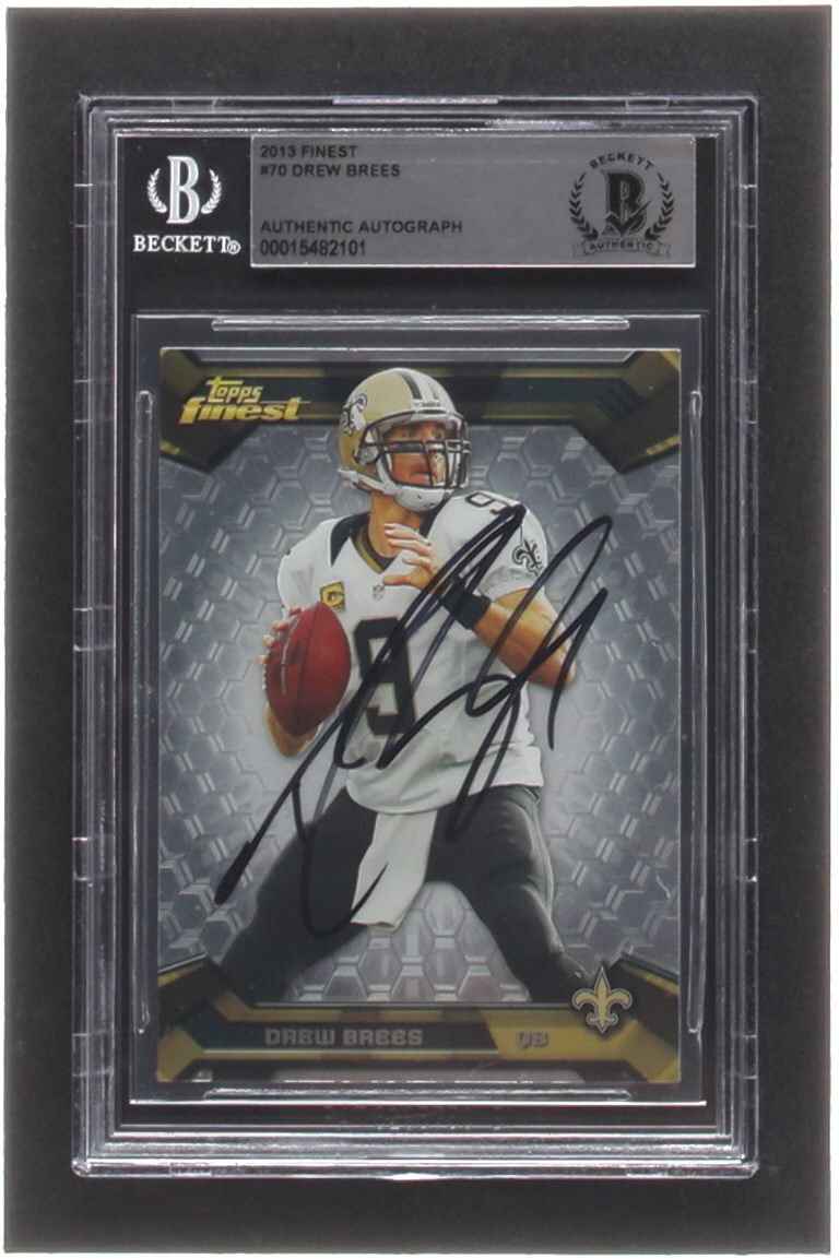 Drew Brees Signed 2013 Finest #70 (BGS) | Pristine Auction