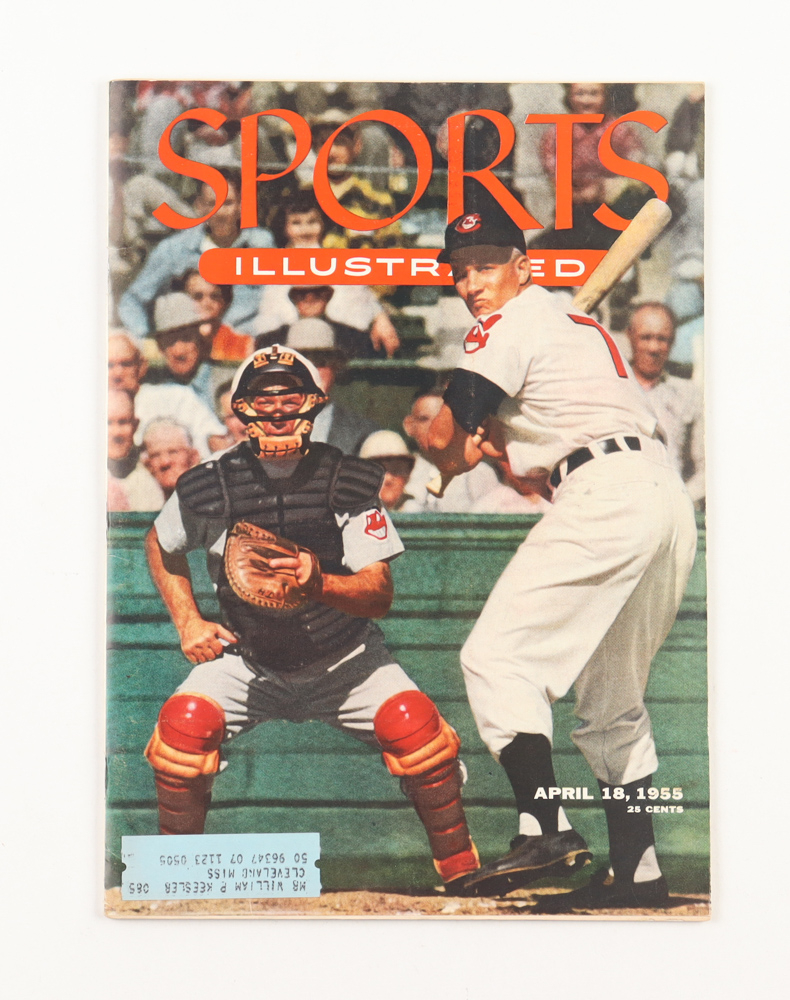 Sports Illustrated Magazine from April 18, 1955 With Uncut Sheet of ...