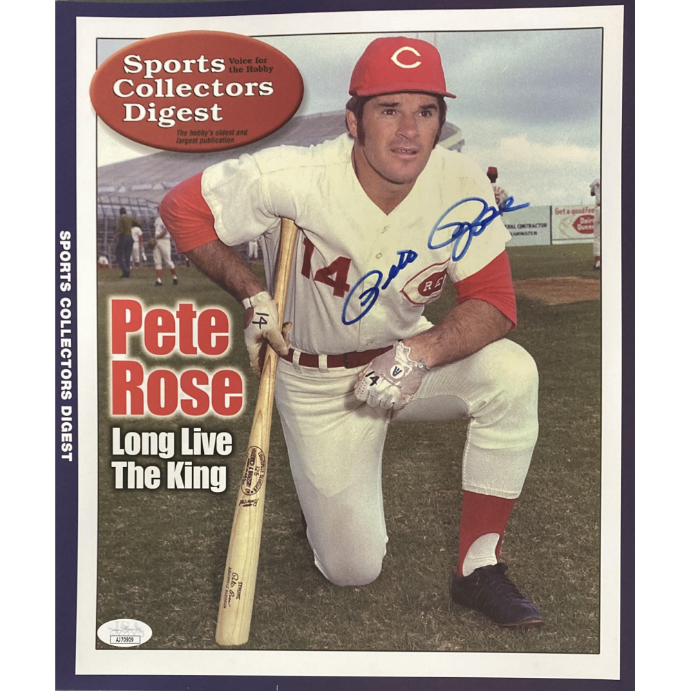 Pete Rose Signed Reds 11x14 Photo (JSA) | Pristine Auction