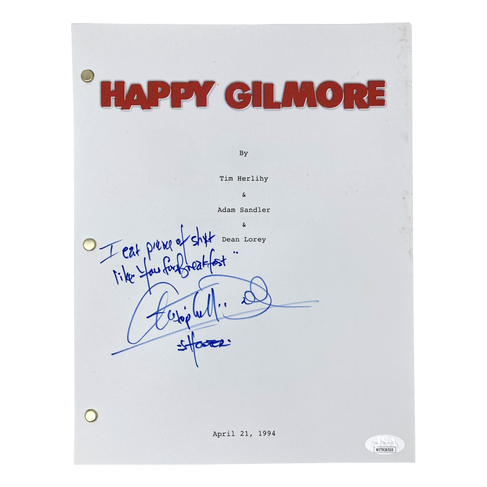 Christopher McDonald Signed "Happy Gilmore" Movie Script with (2 ...