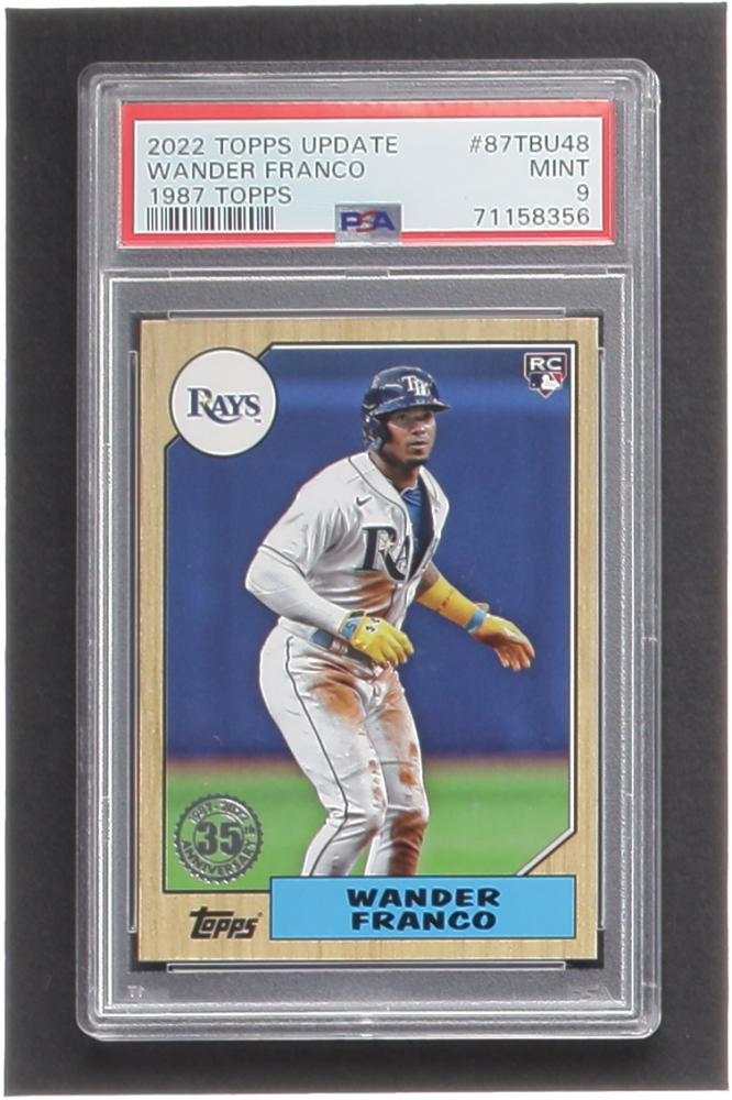 Wander Franco 2022 Topps Update '87 Topps #87TBU48 RC (PSA 9 ...