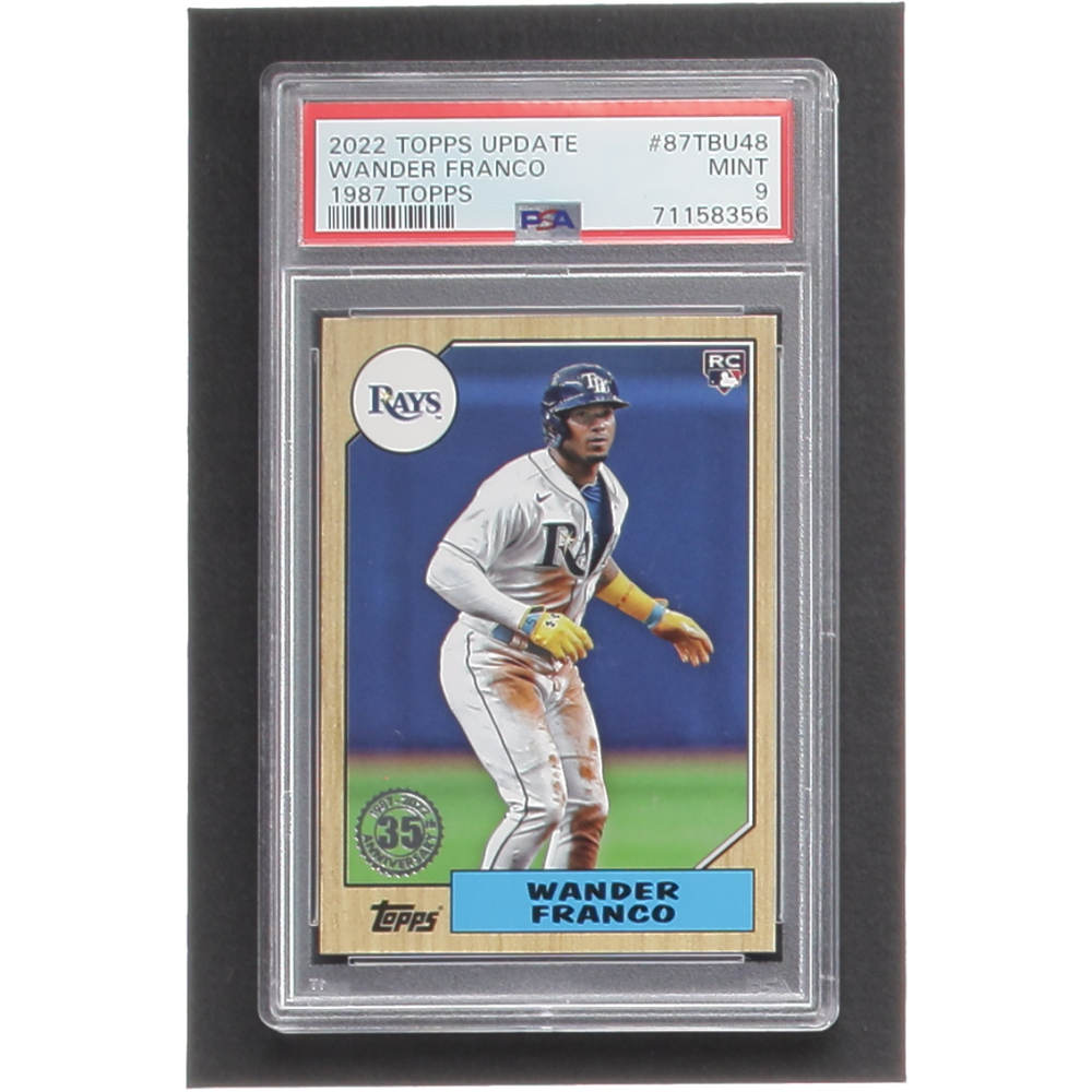 Wander Franco 2022 Topps Update '87 Topps #87TBU48 RC (PSA 9 ...