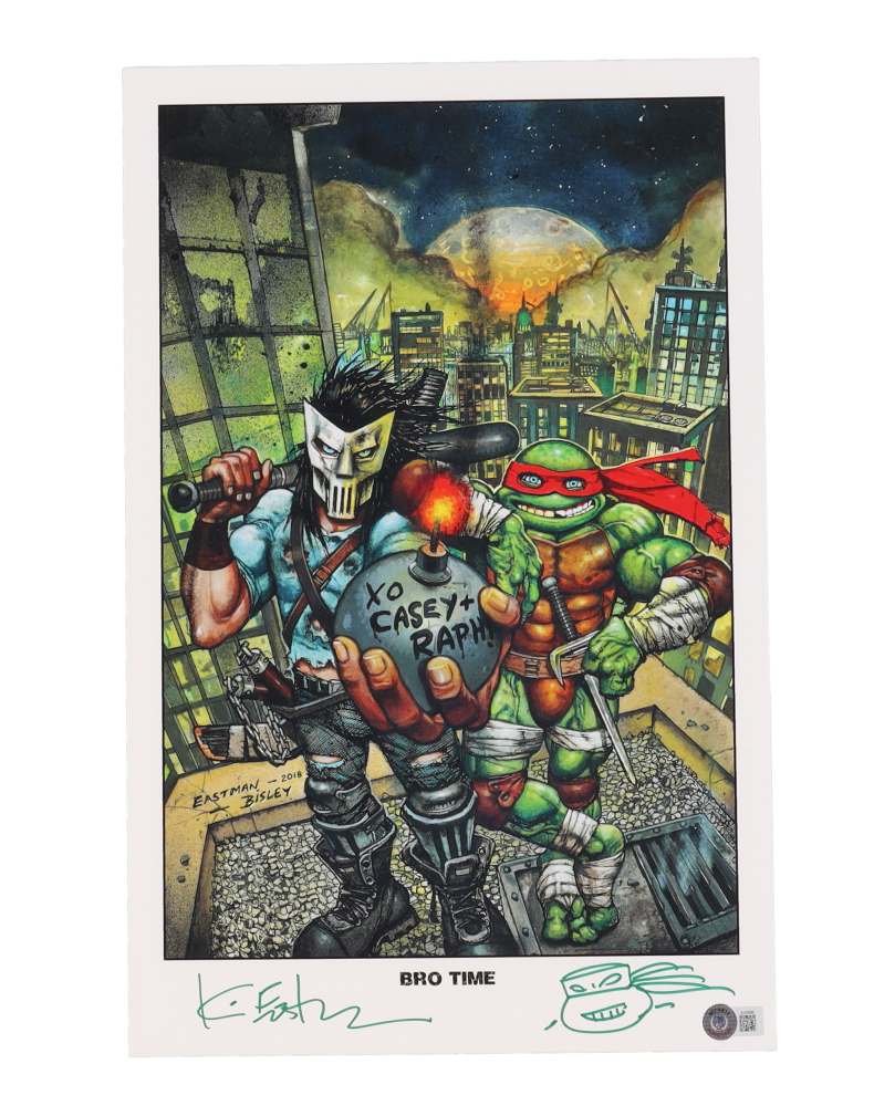 Kevin Eastman Signed "Teenage Mutant Ninja Turtles" 11x17 Lithograph ...