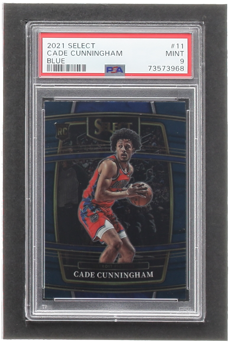 Cade Cunningham 2021-22 Select Blue #11 RC (PSA 9) | Pristine Auction