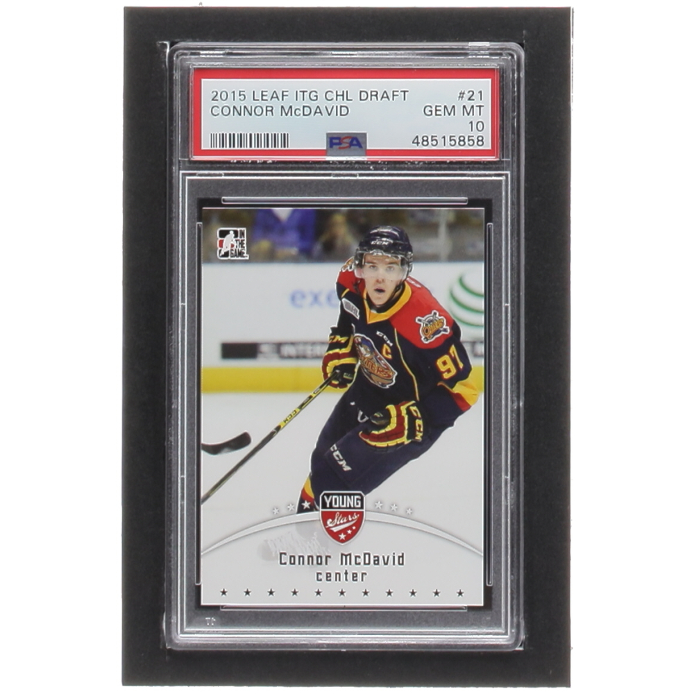 Connor McDavid 2015 ITG CHL Draft #21 RC / Young Stars (PSA 10 ...
