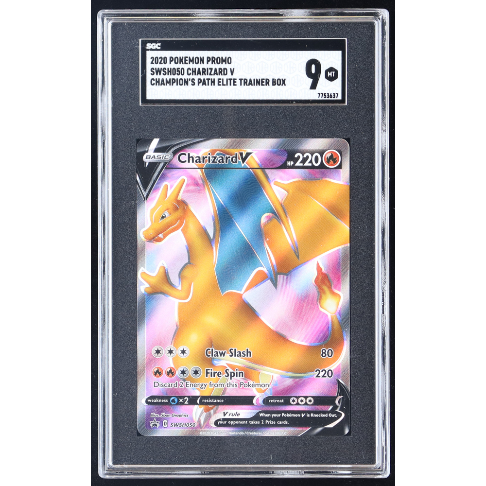 Charizard V 2020 Pokemon Sword and Shield Champion's Path Elite Trainer ...