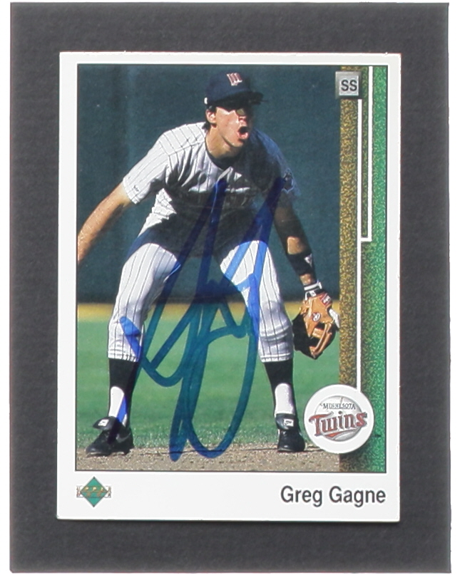 Greg Gagne Signed 1989 Upper Deck #166 (Beckett) | Pristine Auction