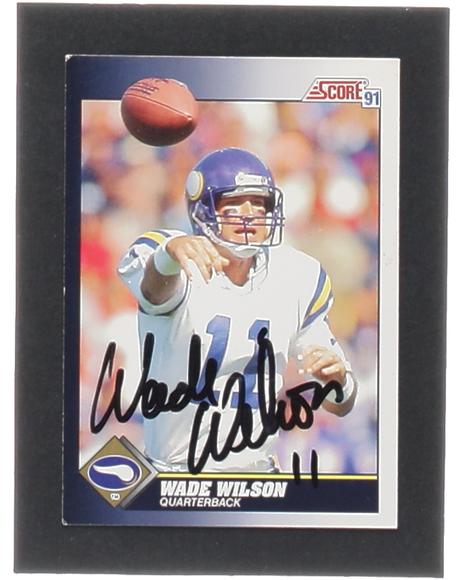 Wade Wilson Signed 1991 Score #511 (Beckett) | Pristine Auction