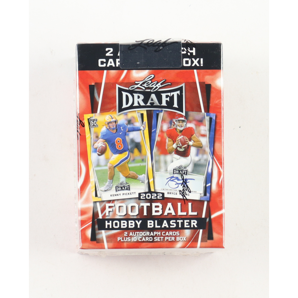 2022 Leaf Draft Football Blaster Box with (12) Cards | Pristine Auction