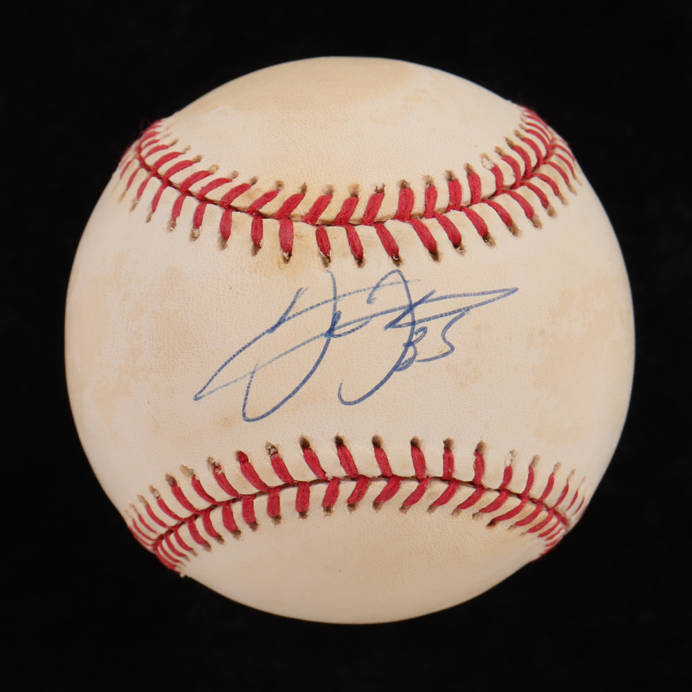 Frank Thomas Signed OAL Baseball With Display Stand (Beckett ...