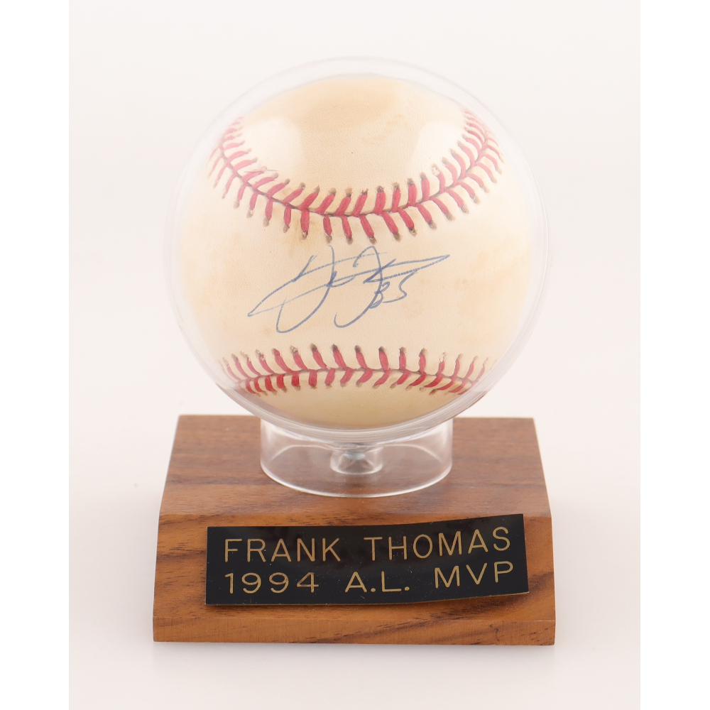 Frank Thomas Signed OAL Baseball With Display Stand (Beckett ...