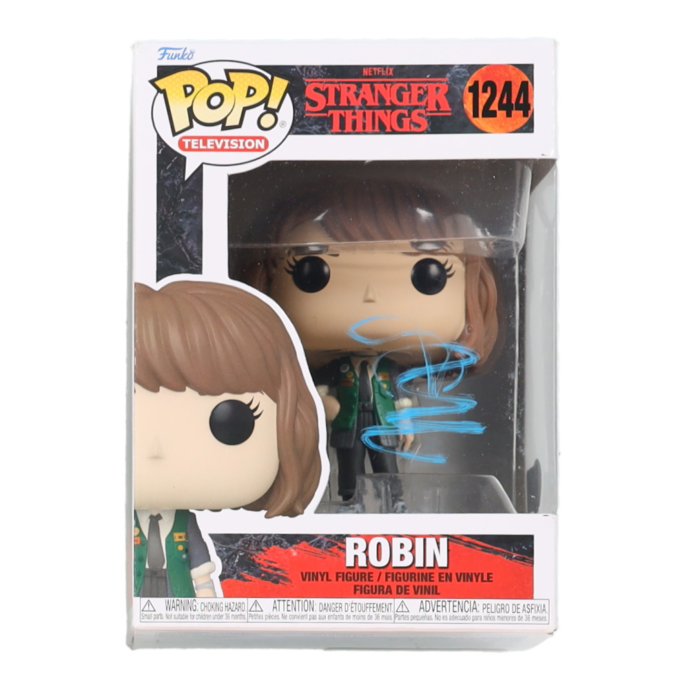 Maya Hawke Signed "Stranger Things" Robin #1244 Funko Pop! Vinyl Figure ...