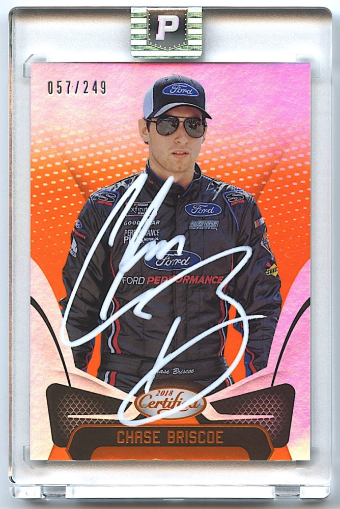 Chase Briscoe Signed 2018 Certified #23 Orange #/249 (PA Encapsulated ...