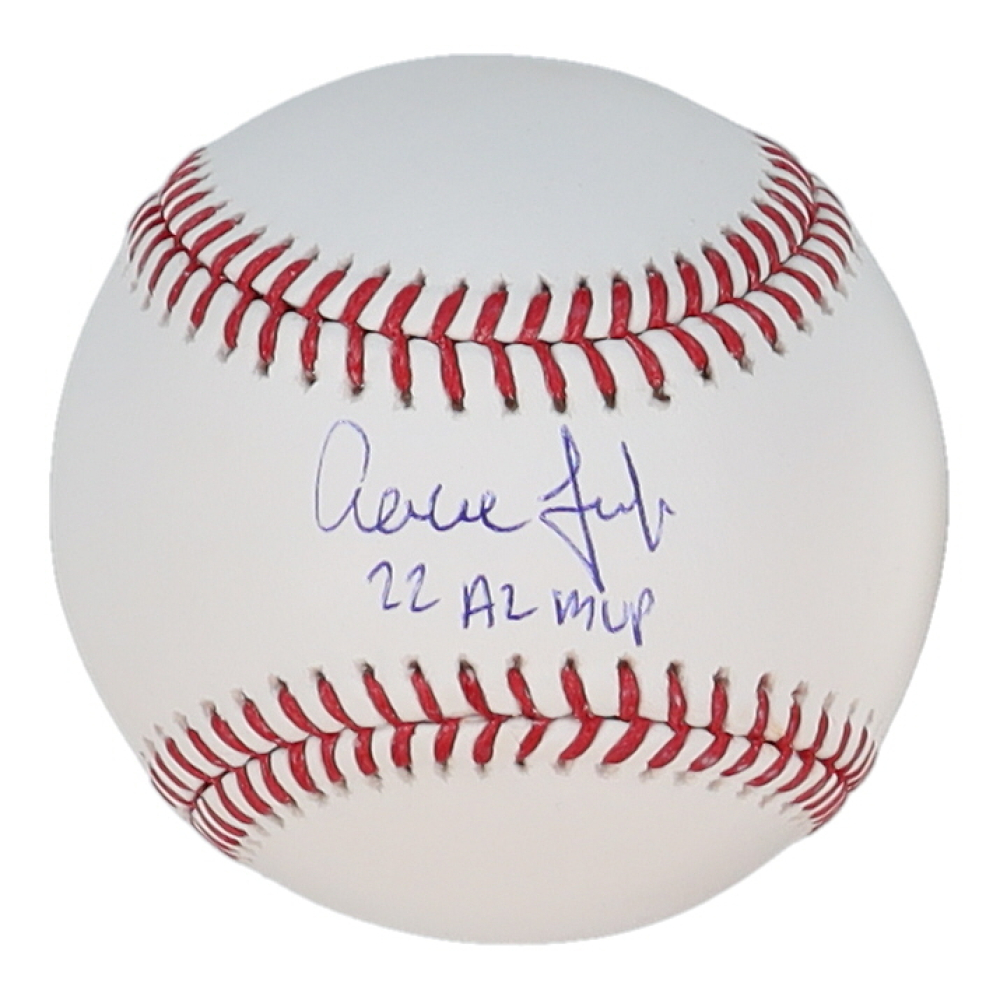 Aaron Judge Signed OML Baseball Inscribed "22 AL MVP" (MLB) | Pristine ...