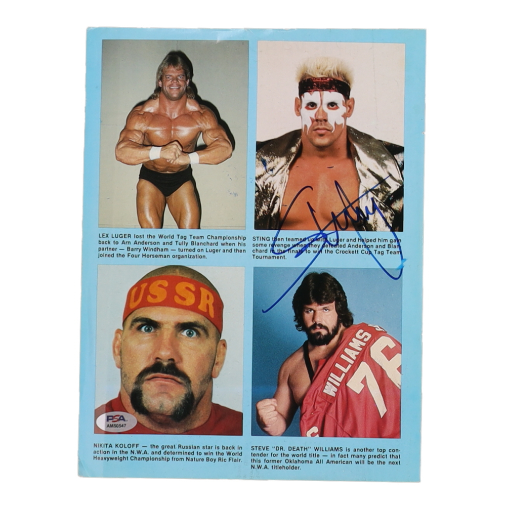 Sting Signed 8x10 Magazine Page (PSA) | Pristine Auction