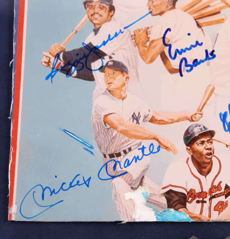 500 Home Run Club Custom Framed Photo Display Signed By (9) with Mickey ...