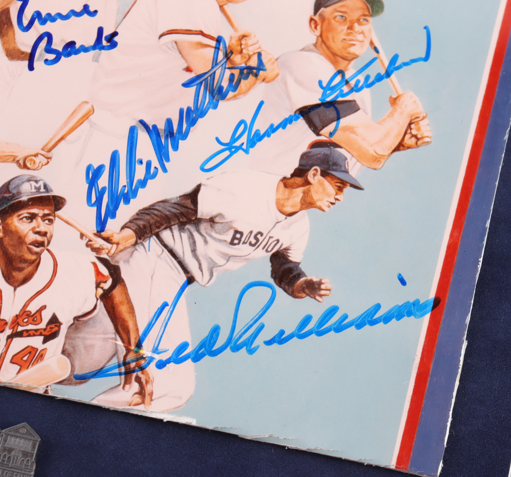 500 Home Run Club Custom Framed Photo Display Signed By (9) with Mickey ...