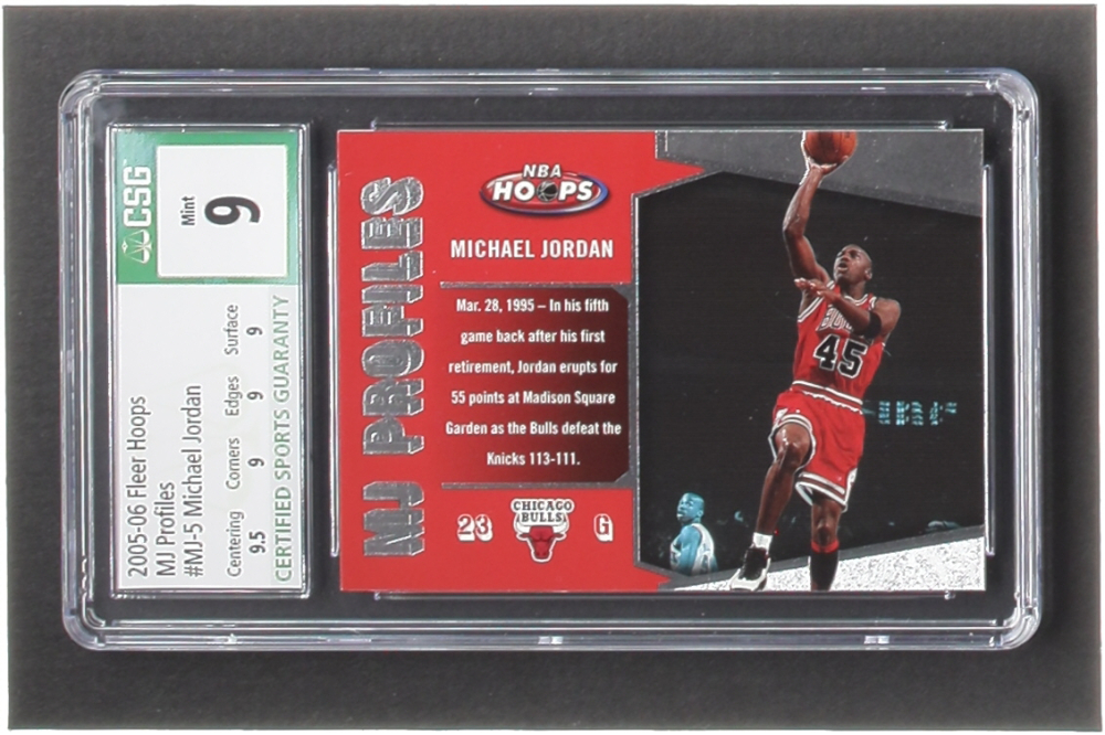 Michael Jordan 2005-06 Hoops MJ Profiles #MJ5 (CSG 9) | Pristine Auction