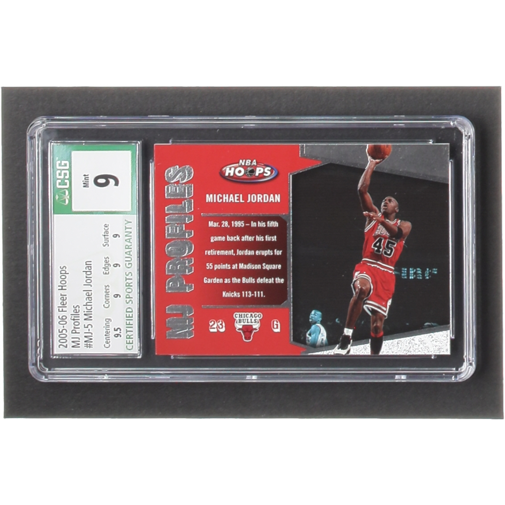 Michael Jordan 2005-06 Hoops MJ Profiles #MJ5 (CSG 9) | Pristine Auction