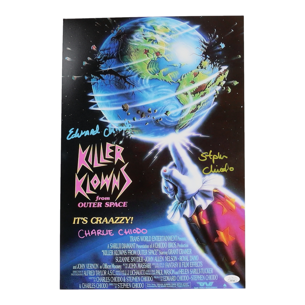 Charlie Chiodo, Edward Chiodo & Stephen Chiodo Signed "Killer Klowns ...