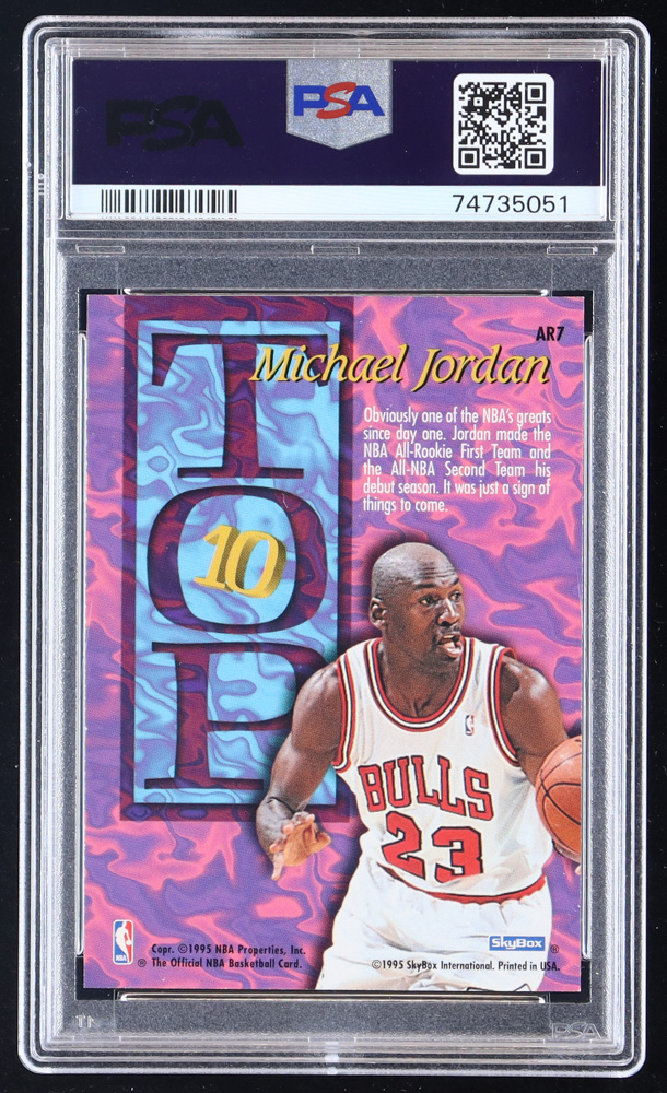 Michael Jordan 1995-96 Hoops Top Ten #AR7 (PSA 9) | Pristine Auction